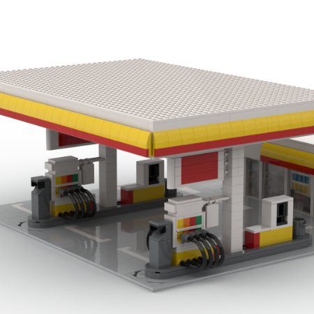 LEGO MOC gas station by lego_xtremcar | Rebrickable - Build with LEGO