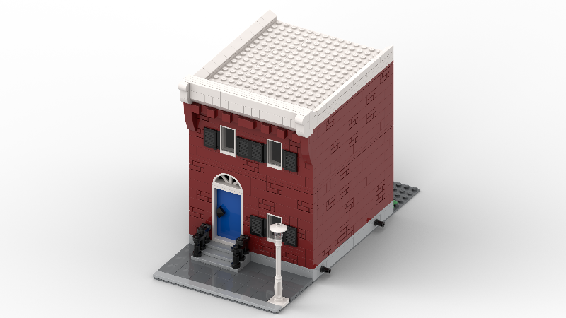 LEGO MOC-154889 Modular Brick Rowhome 1 by jkleinot | Rebrickable ...