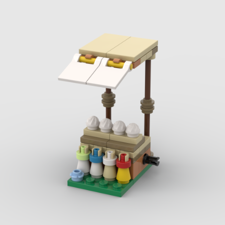 LEGO MOC Baozi & Yogurt Stand by Annattq | Rebrickable - Build with LEGO