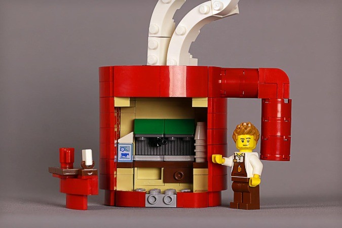 LEGO MOC Coffee Stand by Frostbricks | Rebrickable - Build with LEGO