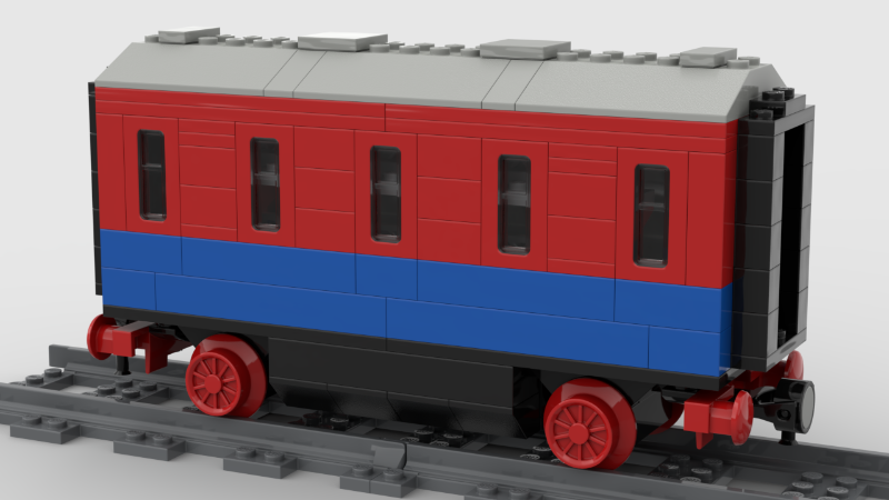LEGO MOC Mail Wagon for 7715 by P3rlE | Rebrickable - Build with LEGO