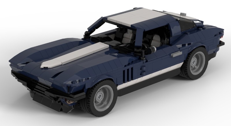 LEGO MOC Corvette C2 WB FF8 by Linse | Rebrickable - Build with LEGO