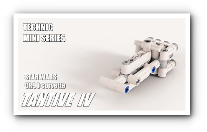 LEGO MOC TECHNIC mini TANTIVE-IV by pins_n_liftarms | Rebrickable ...