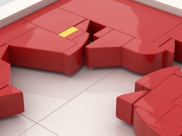 LEGO MOC Abstract Lego Art - Fractured Harmony: The Brick Divide by ...