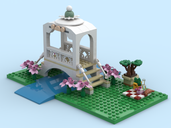 LEGO MOC Pond Bridge by Brick Artisan | Rebrickable - Build with LEGO