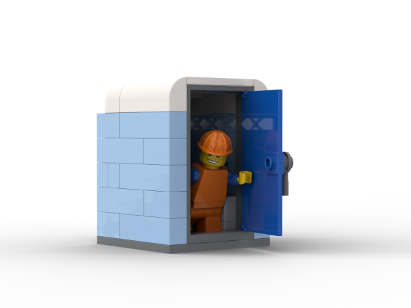 LEGO MOC Portable Restroom by daniels13ca | Rebrickable - Build with LEGO