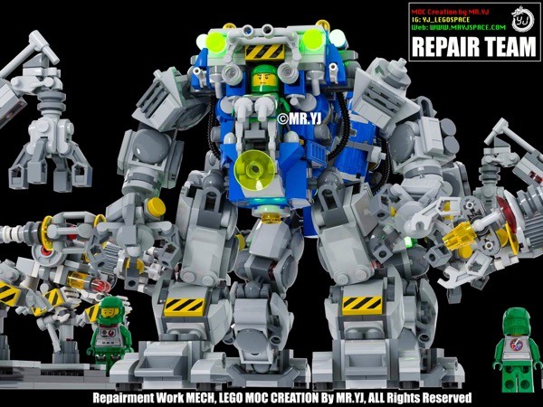 LEGO MOC CLASSIC SPACE WORK MECH by MR.YJ by MR.YJ | Rebrickable ...