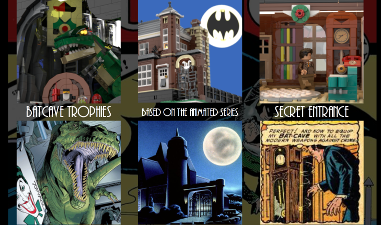 LEGO MOC Batcave & Wayne Manor - 76252 & 21330 Modular Building ...