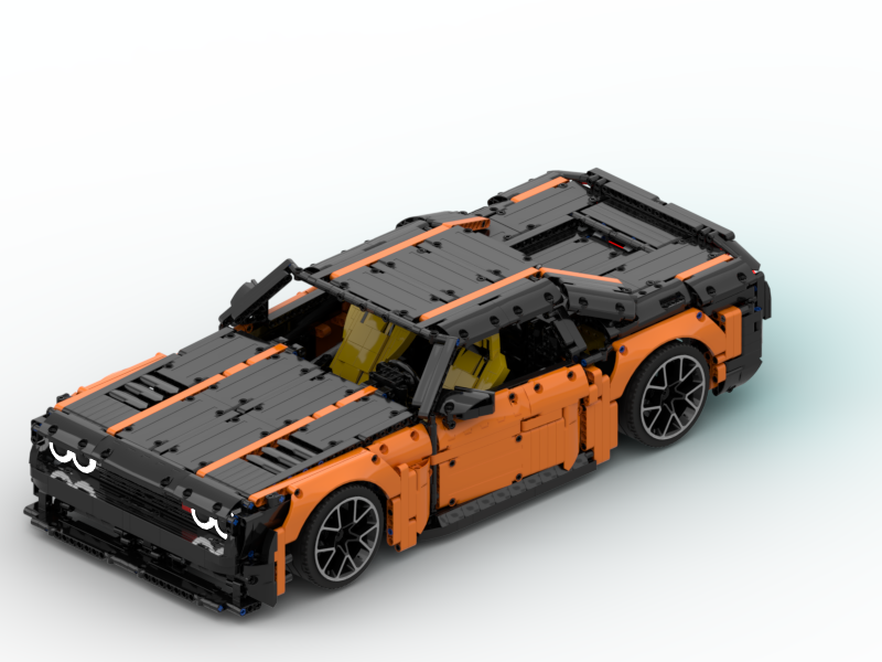 LEGO MOC dodge challenger hellcat by NL33 | Rebrickable - Build with LEGO