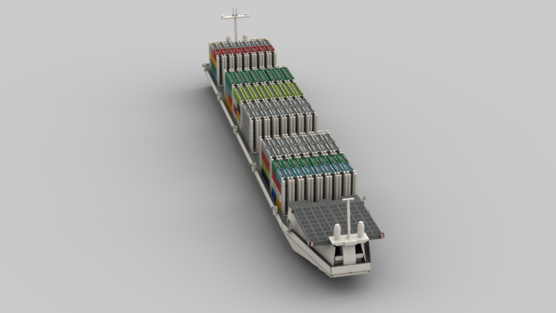 LEGO MOC Autonomous Container Ship by Futurism_Lego | Rebrickable ...