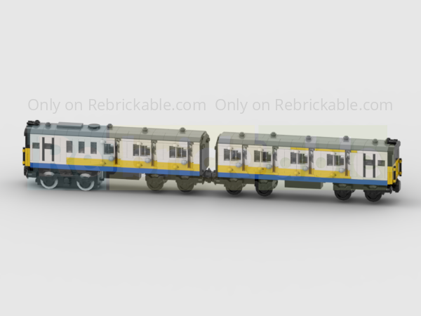 LEGO MOC-137784 Class 205 'Thumper' 2-Carriage DEMU Train by Andy Ps ...