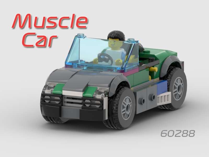 LEGO MOC 60288 Muscle Car by dLegooo | Rebrickable - Build with LEGO