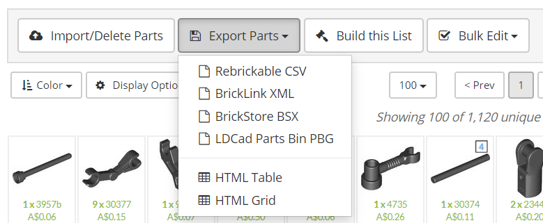 Rebrickable Help Guide: Studio - Custom Palettes | Rebrickable - Build ...