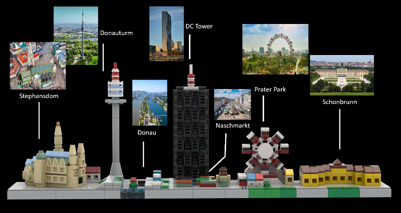 LEGO MOC Vienna City Skyline by kubak5 | Rebrickable - Build with LEGO