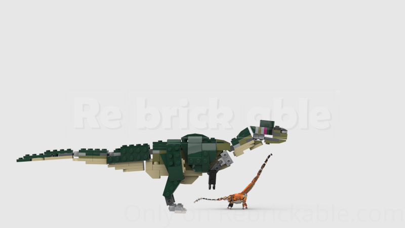 LEGO MOC 31121 Calvinosaurus wattersoni 1:250 scale by Foosbubs ...