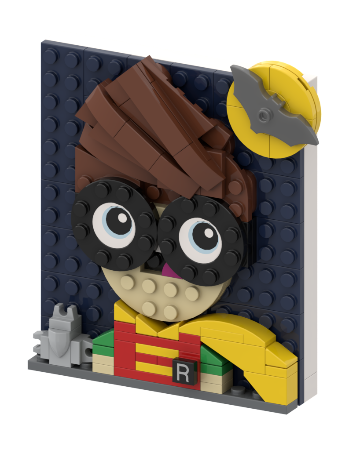 LEGO MOC Robin: brick sketch by Daddyniemi | Rebrickable - Build with LEGO