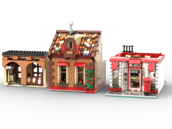 LEGO MOC Village Post Office Modular by Ryanetere | Rebrickable - Build ...
