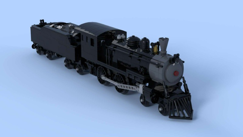 LEGO MOC American 4-4-0 Steam Engine (8wide / motorized) by C0NN3RY ...