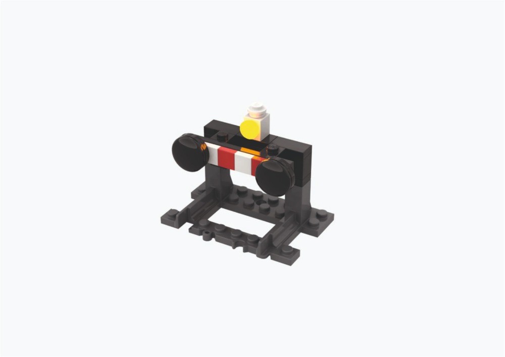 LEGO MOC BUFFER STOP RAIL by RAILSMOC | Rebrickable - Build with LEGO