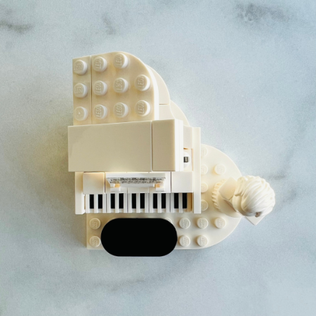 LEGO MOC Love of Music, Mini Grand Piano, White by captainxoco ...