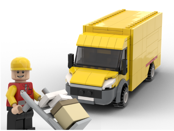 LEGO MOC-196653 DHL Delivery car by CreatorExpert | Rebrickable - Build ...