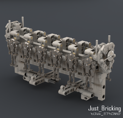 LEGO MOC Platoon Attack Craft - Super Battle Droid Rack by just ...
