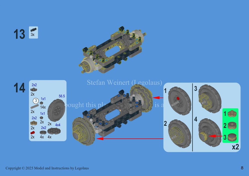 LEGO MOC-228203 Track drive with diesel sound for own vehicles by ...