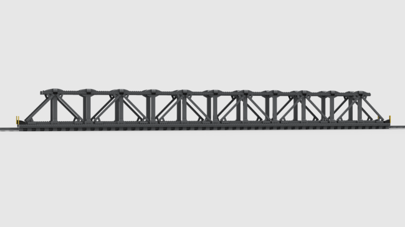 LEGO MOC Truss Train Bridge by Ratticus Designs (1,5 meter span) by ...