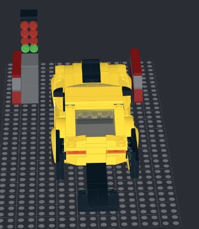 LEGO MOC Drag Racing starting line by Miklite18 | Rebrickable - Build ...