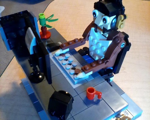 LEGO MOC Office Worker by JKBrickworks | Rebrickable - Build with LEGO