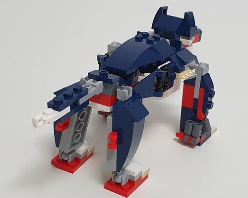 LEGO MOC Deep Blue: Wolf Transformer by Ailurophelia | Rebrickable ...