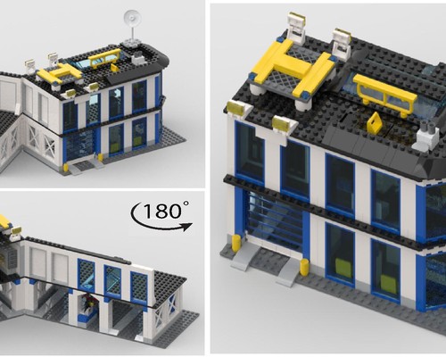 LEGO MOC (x) - MOC POLICE STATION MODULAR - REMAKE LEGO 60141 by ...