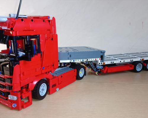 LEGO MOC Scania truck and steering trailer by technicprojects ...