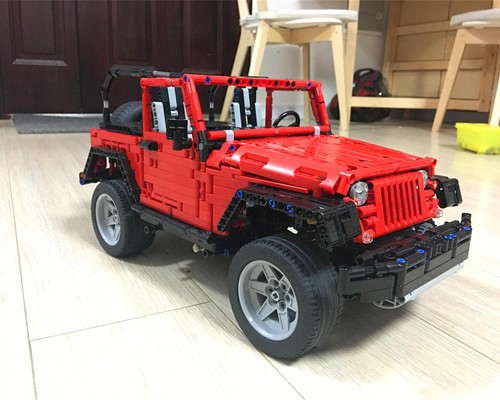 Lego Moc Jeep Wrangler Rubicon Rc Version By Sheepo Rebrickable