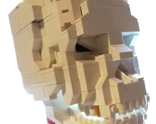 LEGO MOC Human Skull with brain by MyKidisanAlien | Rebrickable - Build ...