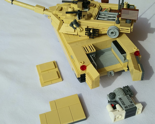 LEGO MOC M1A2 Abrams Tank w/ interior by TOPACES | Rebrickable - Build ...