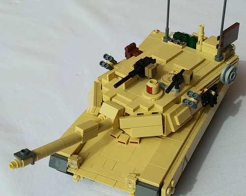 LEGO MOC M1A2 Abrams Tank w/ interior by TOPACES | Rebrickable - Build ...