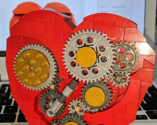 LEGO MOC Clockwork Heart by JKBrickworks | Rebrickable - Build with LEGO