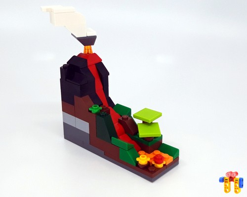 LEGO MOC Volcano by BrickBrush | Rebrickable - Build with LEGO