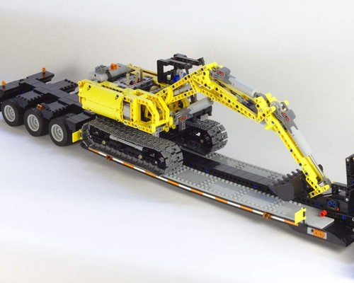 LEGO MOC Red Excavator by jb70 | Rebrickable - Build with LEGO
