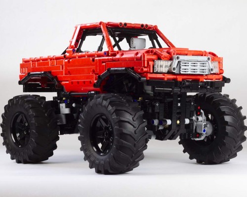 Lego Moc Monster Truck With Automated Differential Lock By Kevinmoo