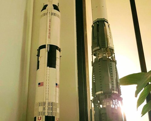 LEGO MOC-20871 Soviet N1 Rocket + LK Lander + Soyuz spacecraft (Space ...