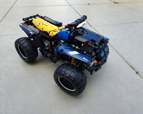 LEGO MOC Motorized Quad ATV 4x4 by Nico71 | Rebrickable - Build with LEGO