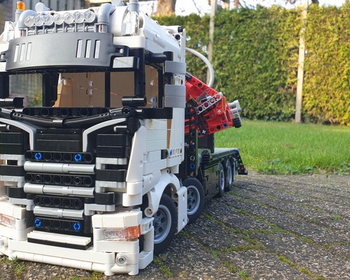 LEGO MOC Scania truck and steering trailer by technicprojects ...