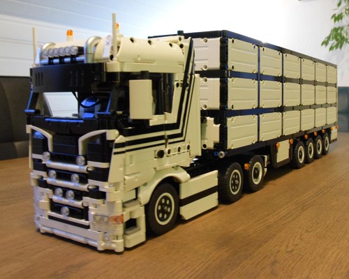 LEGO MOC Scania truck and steering trailer by technicprojects | Rebrickable - Build with LEGO