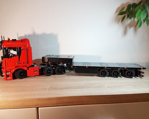 LEGO MOC Scania truck and steering trailer by technicprojects | Rebrickable - Build with LEGO
