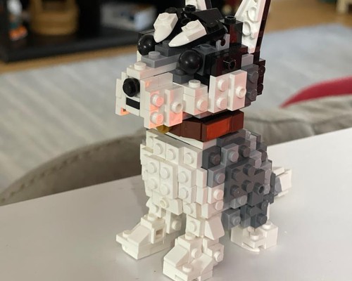 LEGO MOC Miniature Husky by nxtquy | Rebrickable - Build with LEGO