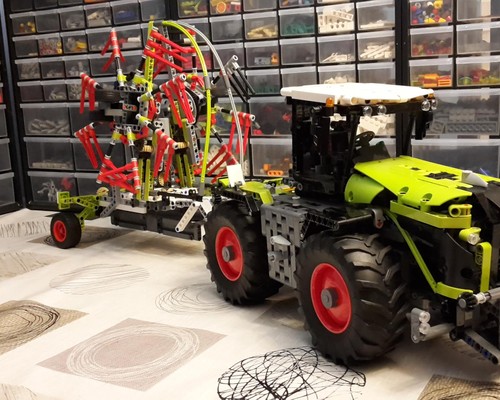 LEGO MOC-8165 Rake for Claas Xerion 5000 (Schwader) (Technic > Model ...