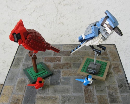 LEGO MOC Cardinal and Bluejay by Miro | Rebrickable - Build with LEGO