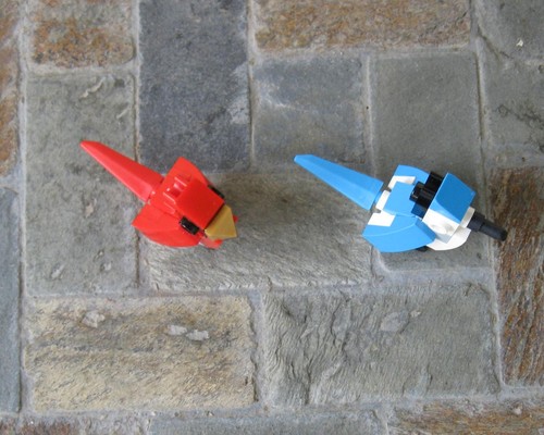 LEGO MOC Cardinal and Bluejay by Miro | Rebrickable - Build with LEGO